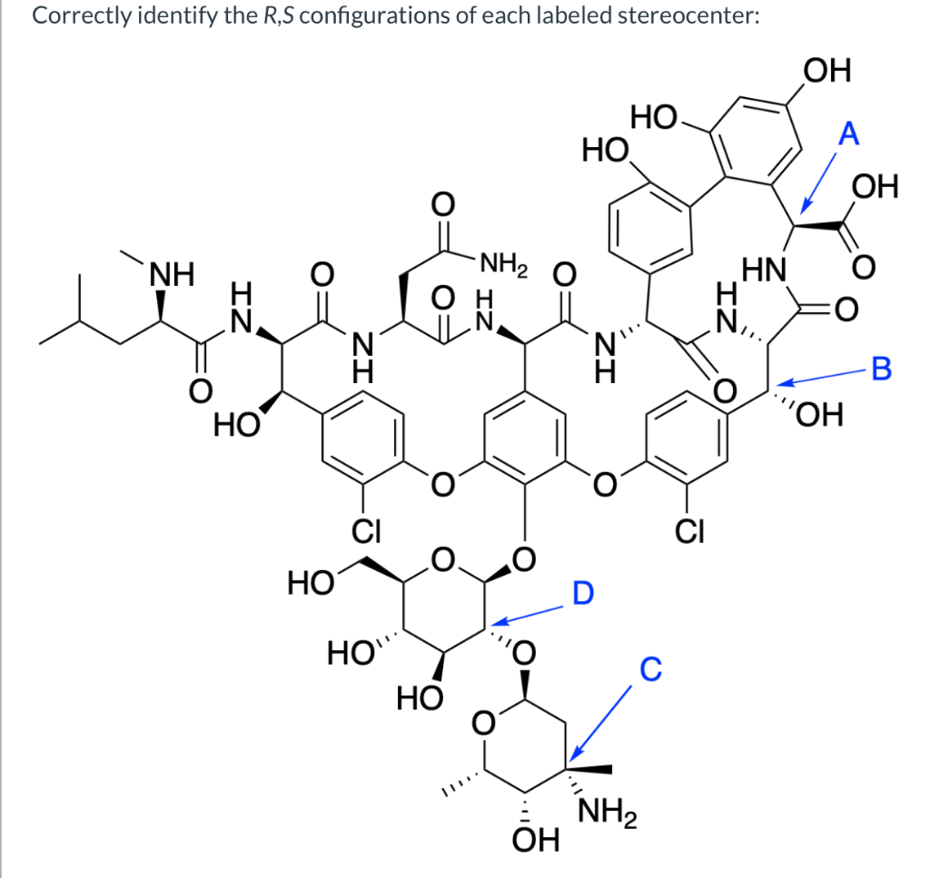 Solved Correctly identify the R, S configurations of each | Chegg.com