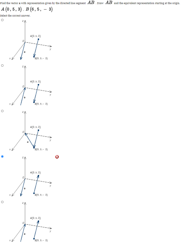 Solved Find the vector a with representation given by the | Chegg.com