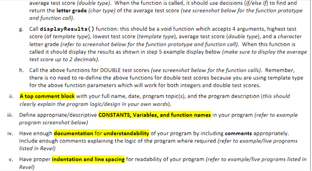 Solved 3 You Will Develop A Test Score Analysis Program 5253