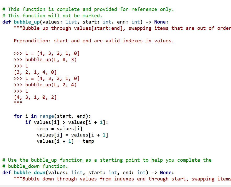 Solved # This function is complete and provided for | Chegg.com