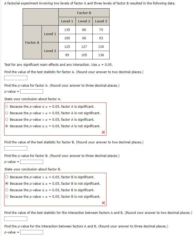 Solved Test for any significant main effects and any | Chegg.com