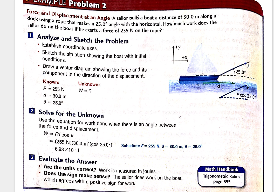 Solved 4.) If the sailor in Example Problem 2 pulled with | Chegg.com