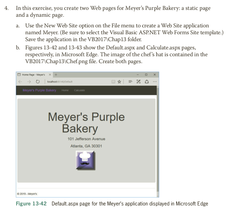 Solved 4. In this exercise, you create two Web pages for | Chegg.com