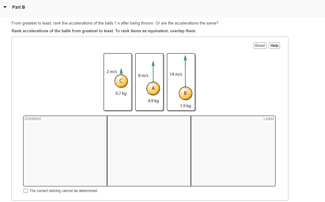 Solved Three balls of different masses are thrown straight | Chegg.com