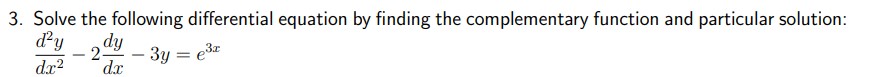 Solved Solve the following differential equation by ﻿finding | Chegg.com