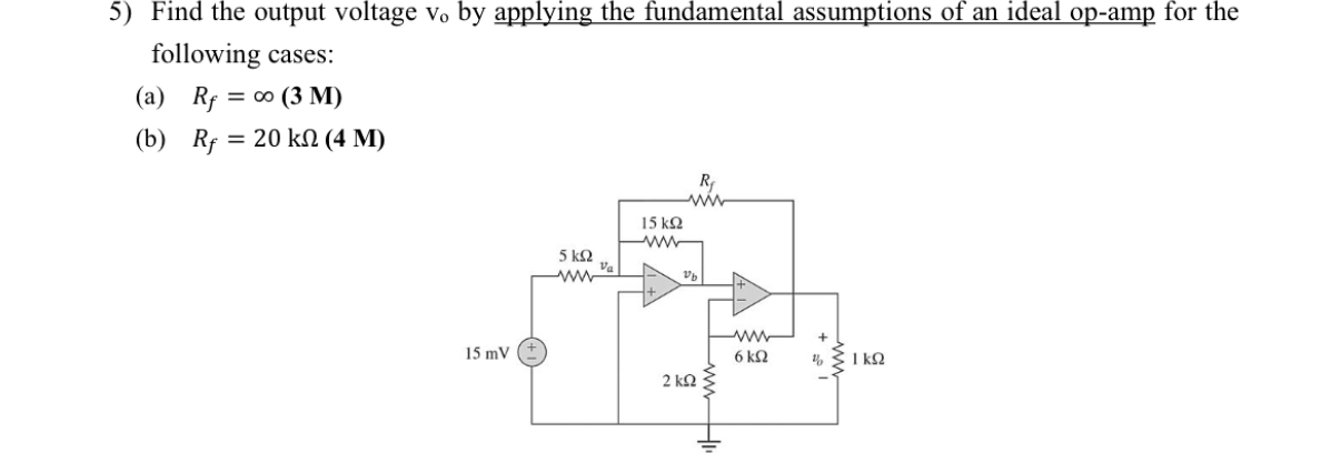 Solved Find the output voltage v0 by ﻿applying the | Chegg.com