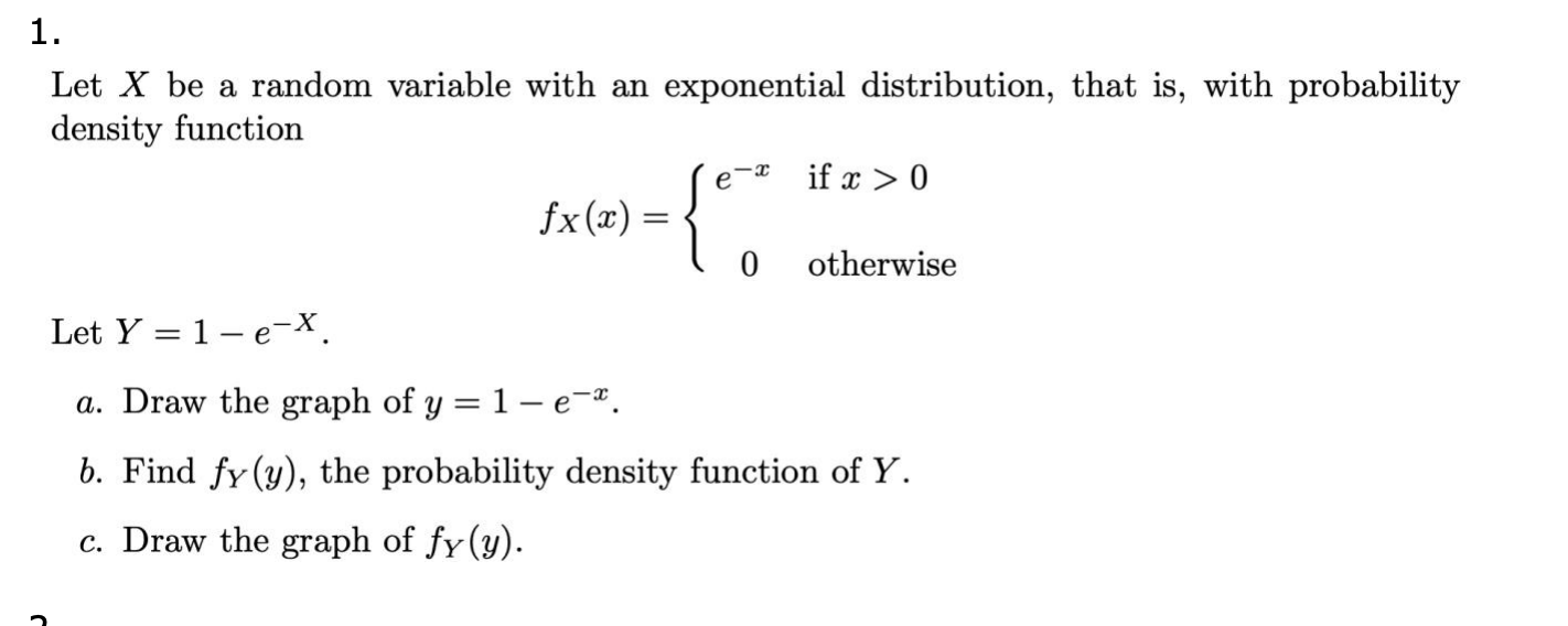 Solved Let X be a random variable with an exponential | Chegg.com