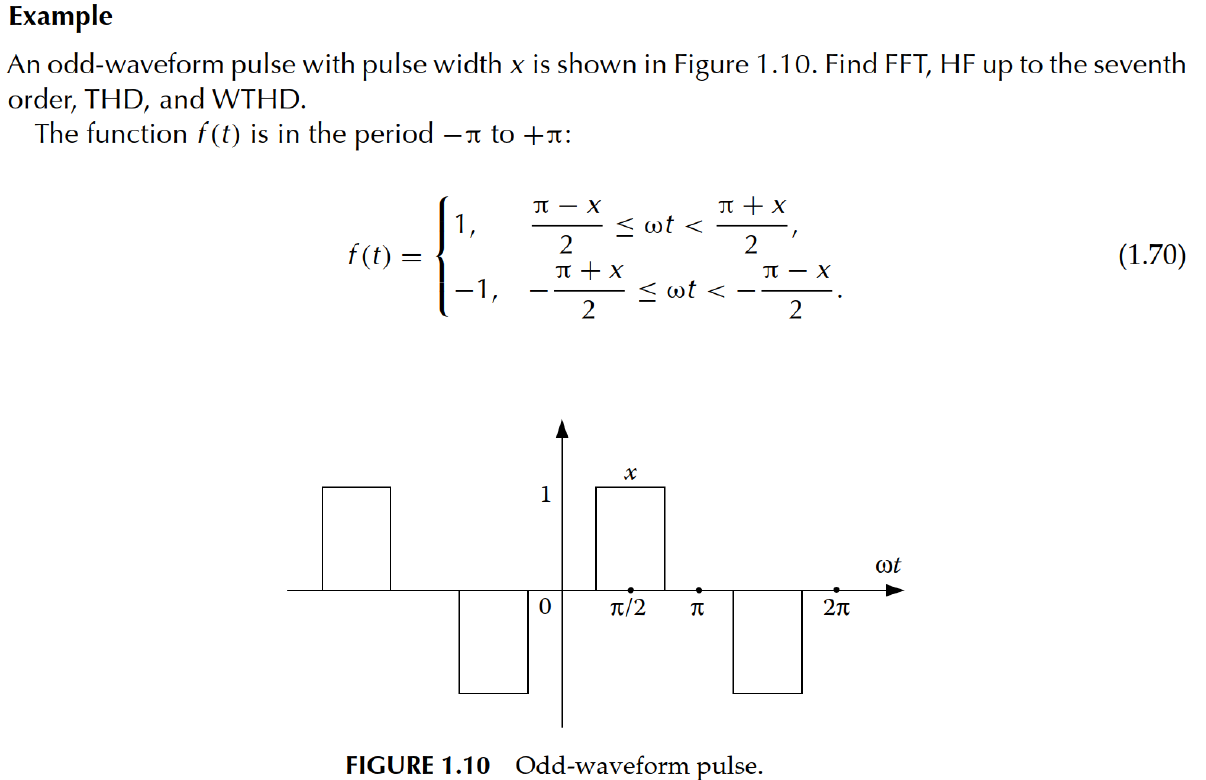 Solved An odd-waveform pulse with pulse width x is shown in | Chegg.com