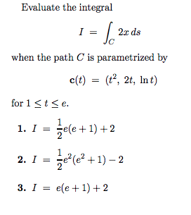 Solved Evaluate the integral when the path C is parametrized | Chegg.com