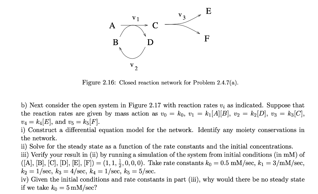 2.4.7 Network Modelling. a) Consider the closed | Chegg.com