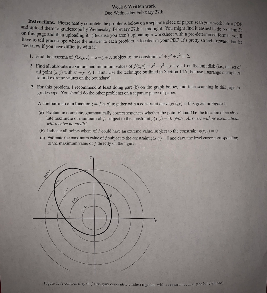 Solved Week 6 Written work Due Wednesday February 27th | Chegg.com