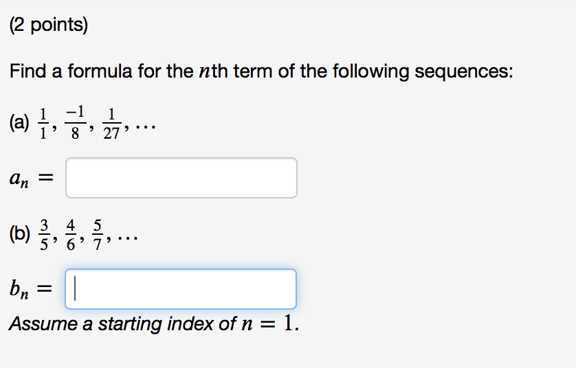 Solved (8 points) Match each sequence below to statement | Chegg.com