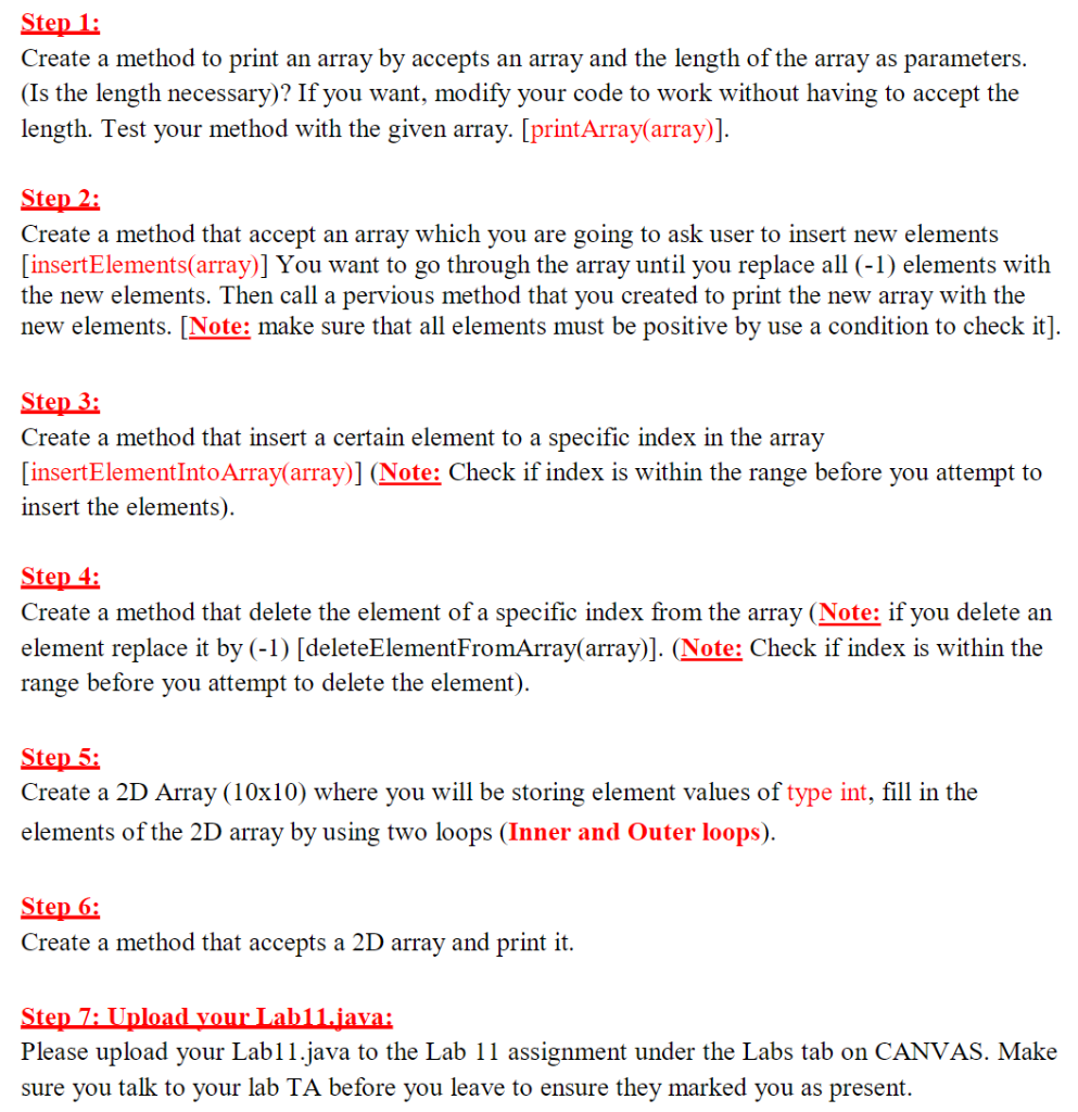 Solved Lopics: Arrays with methods · Two Dimensional (2D) | Chegg.com