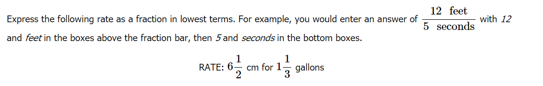 Solved Express the following rate as a fraction in lowest | Chegg.com
