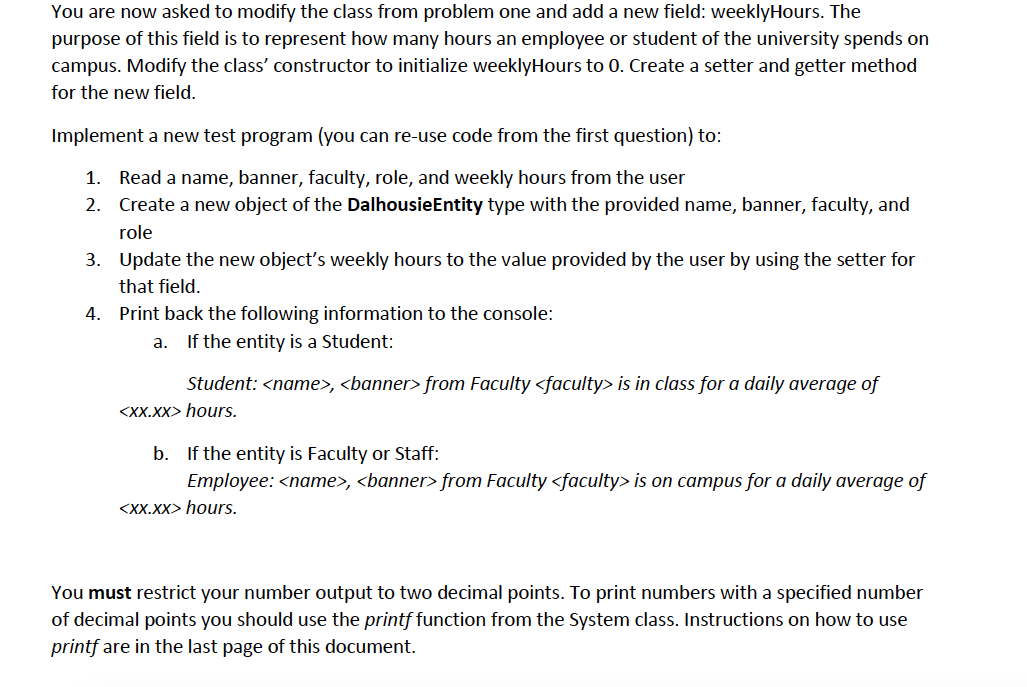 Solved Must be in Java. Show proper reasoning with step by | Chegg.com