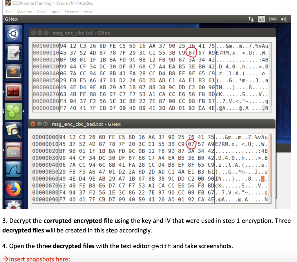 Task 3 Modes Of Operation Corrupted Cipher Text To 