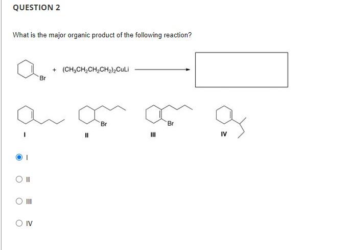 Solved What is the major organic product of the following | Chegg.com