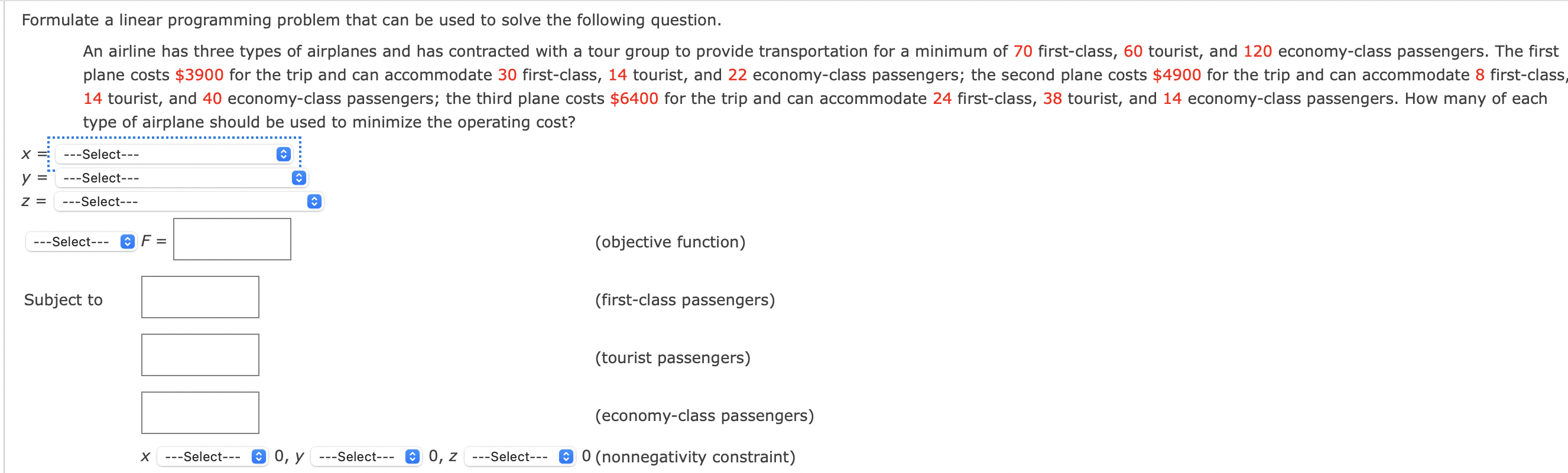 Solved Formulate a linear programming problem that can be | Chegg.com