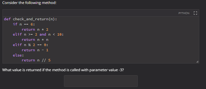 Solved Consider the following method: def | Chegg.com