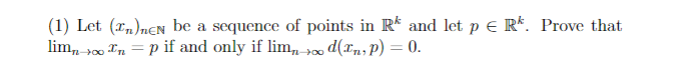 Solved (1) Let \\( \\left(x_{n}\\right)_{n \\in \\mathbb{N}} | Chegg.com