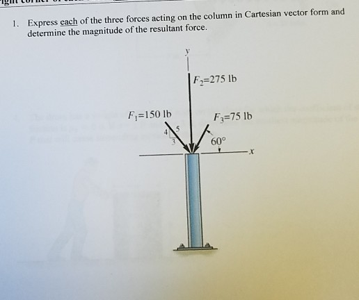 Solved gt Express each of the three forces acting on the | Chegg.com