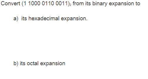Solved Find a div m and a mod m when a=−511,m=113.Convert (1 | Chegg.com
