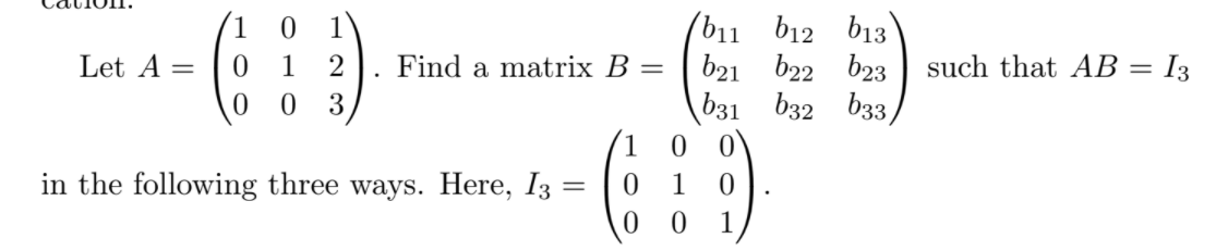 Solved (611 1-6: 612 613 622 623 b32 633) such that AB = 13 | Chegg.com