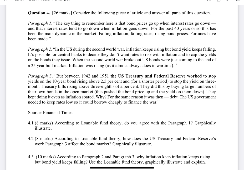 Solved Question 4. [26 marks] Consider the following piece | Chegg.com
