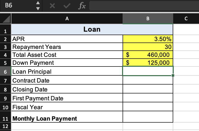 Solved B5 fx=(B4/(1+B2)∧B3)B6Difficulty: Level 3 Answer the | Chegg.com