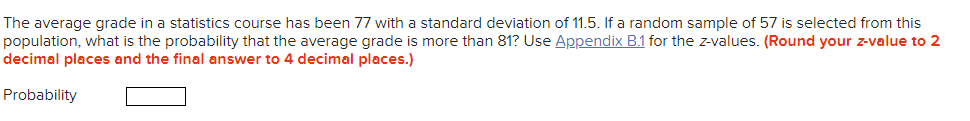 Solved The average grade in a statistics course has been 77 | Chegg.com