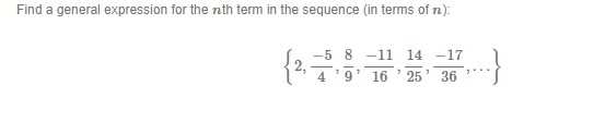 Solved Find a general expression for the nth term in the | Chegg.com