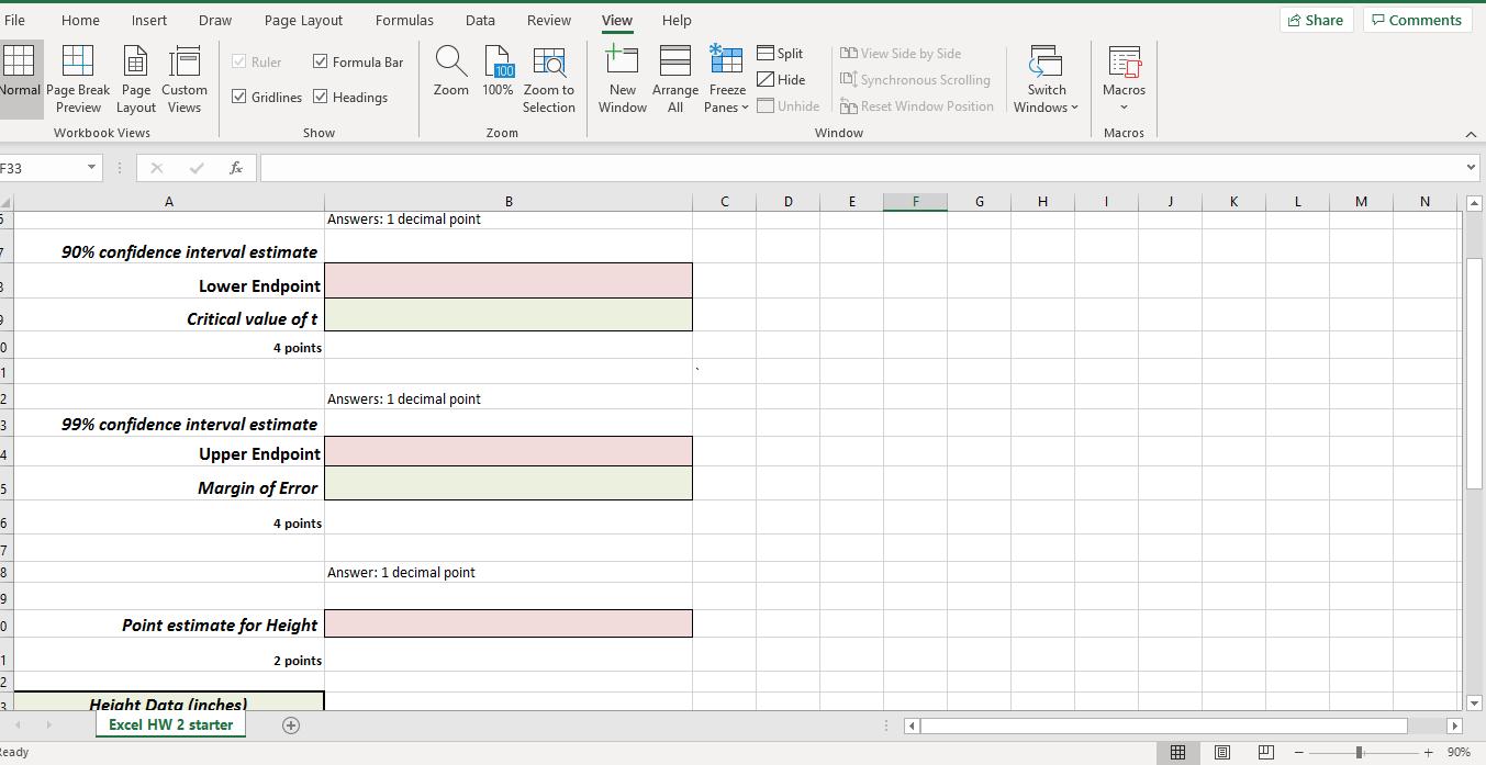 Solved File Home Insert Draw Page Layout Formulas Data | Chegg.com