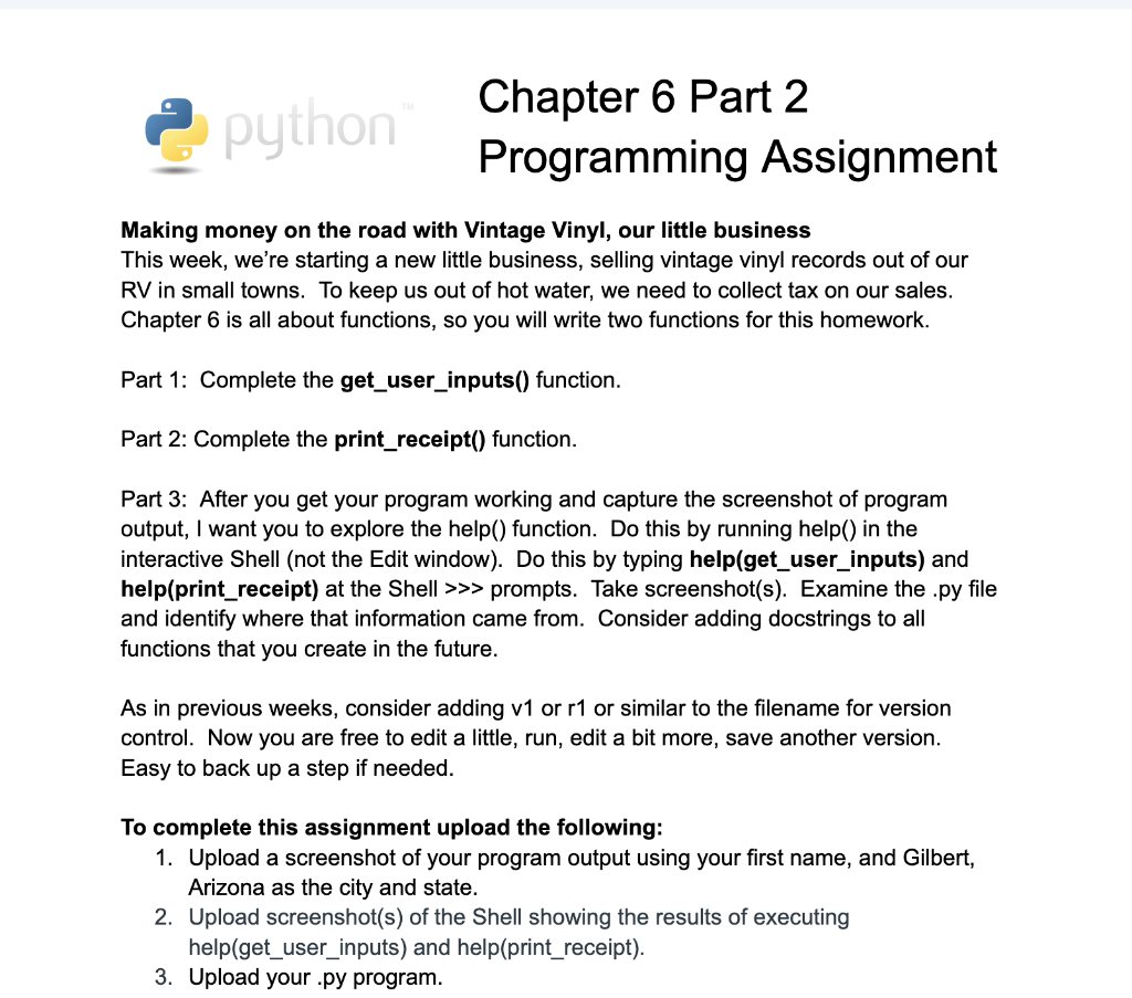 Solved # Part 1: ask for user for their first name, and the | Chegg.com