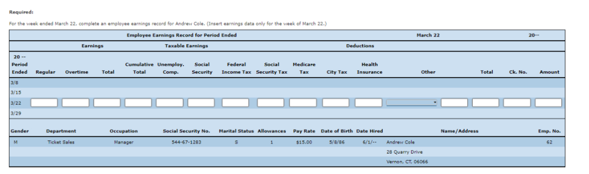 Solved Social Security tax is withheld from the first | Chegg.com