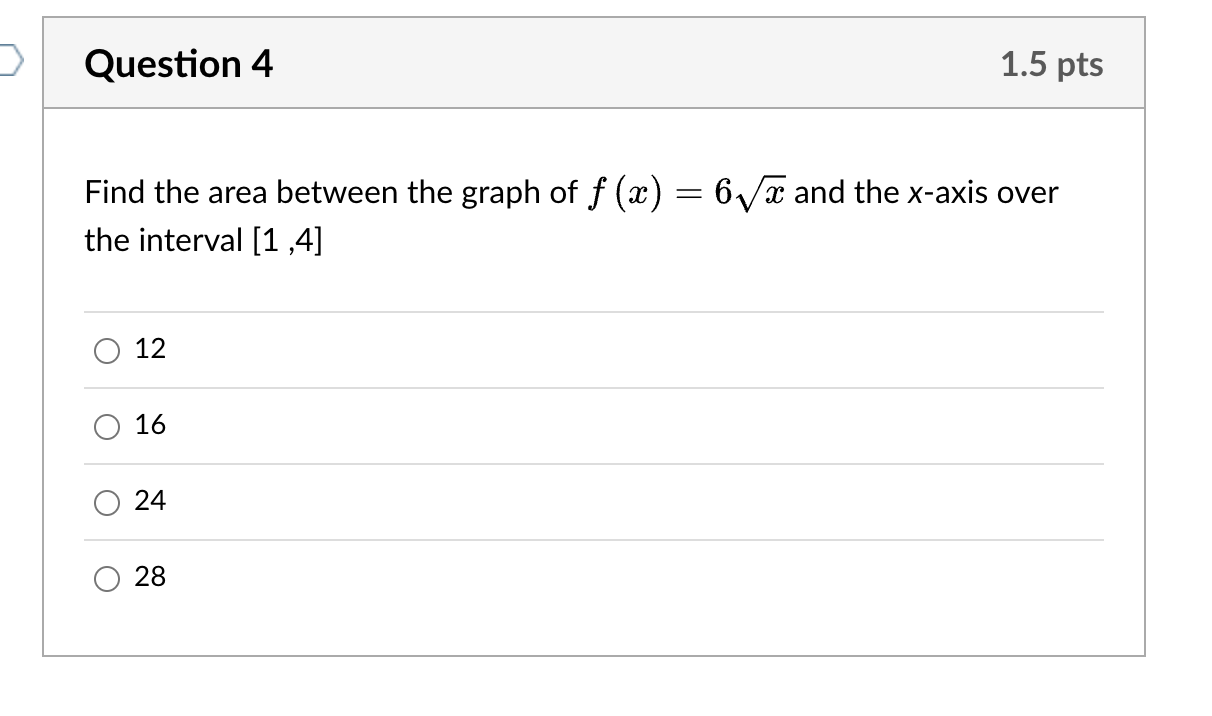 Solved Find the area between the graph of f(x)=6x and the | Chegg.com