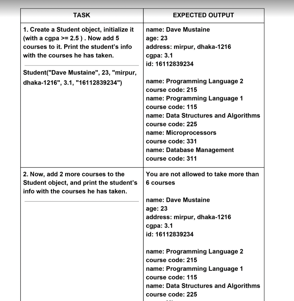 Solved Problem: A school wants you to develop a program for | Chegg.com