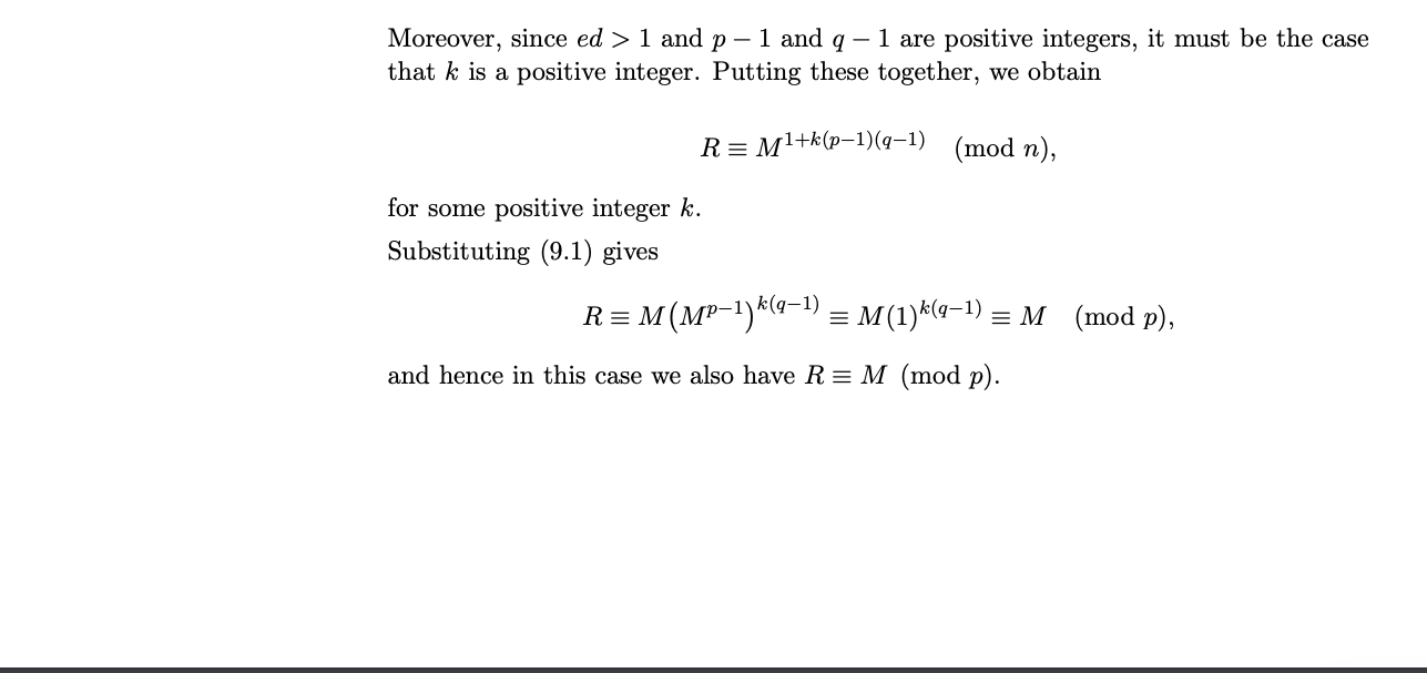 Solved 9.3 Proving that the RSA Scheme Works Now that we | Chegg.com