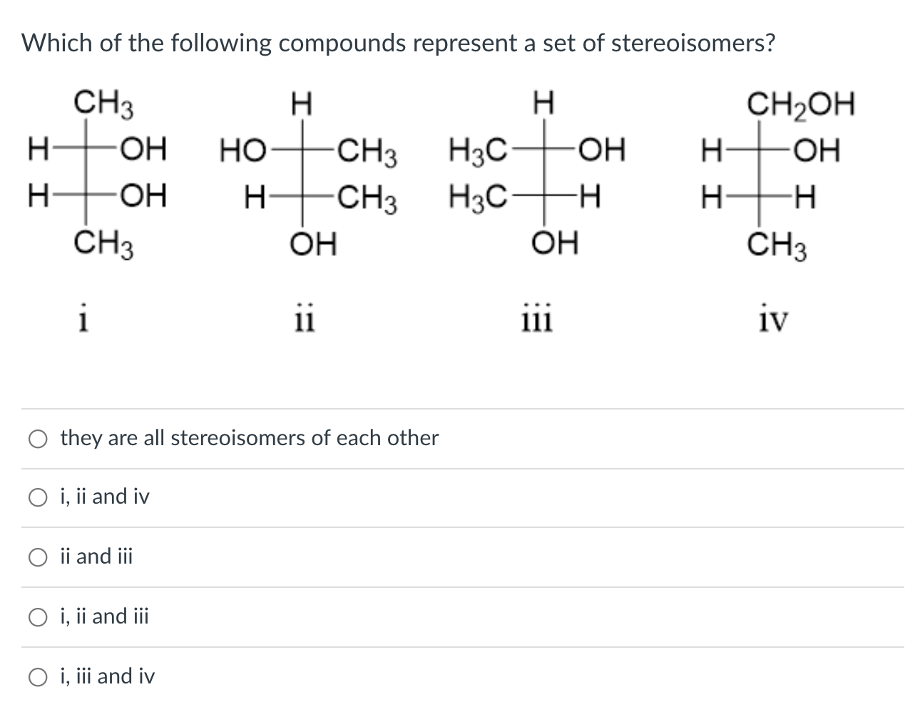Solved Which of the following compounds represent a set of | Chegg.com