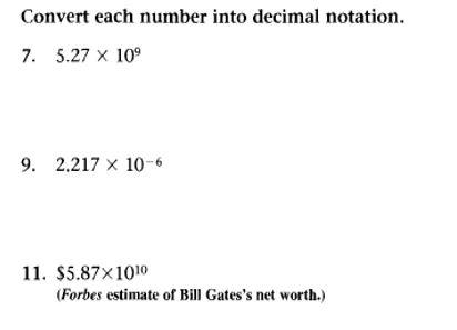 Solved Convert each number into decimal notation. 7. | Chegg.com
