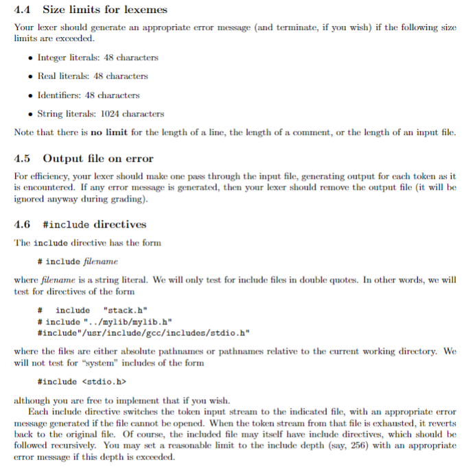 Solved When executed with a mode of 1 , your compiler should | Chegg.com
