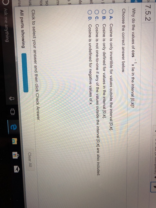 Solved S. Explain why the domain of the sine function must | Chegg.com