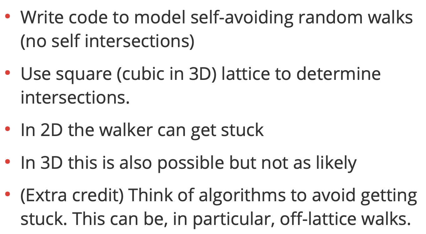 Solved Write code to model self-avoiding random walks (no | Chegg.com