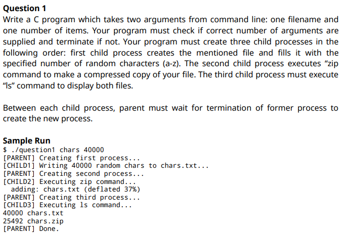 Solved Question 1 Write a C program which takes two | Chegg.com