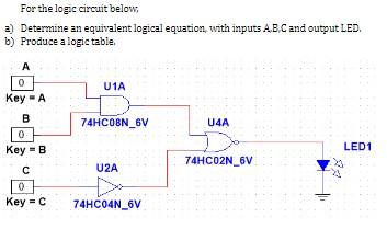 Solved For the logic circuit below; a) Determine an | Chegg.com