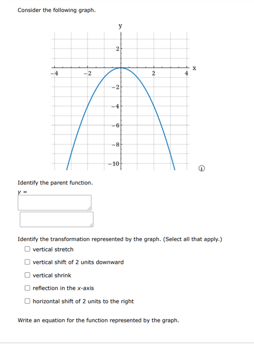 Solved Consider the following graph. Use the graph of | Chegg.com