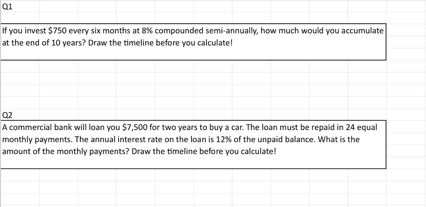 Solved f you invest $750 every six months at 8% compounded | Chegg.com
