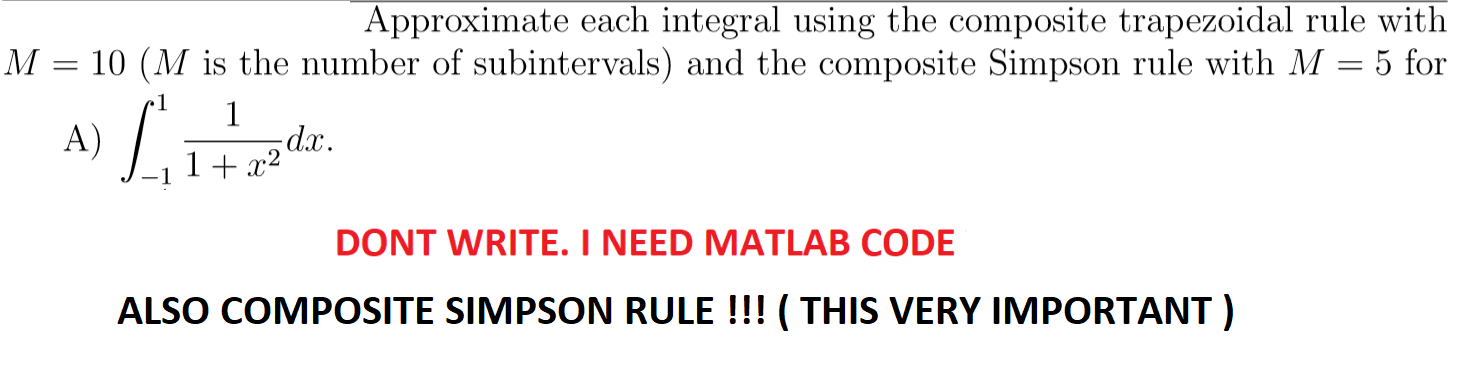 Solved Approximate each integral using the composite | Chegg.com