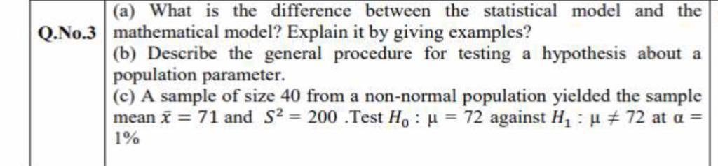 Solved (a) What is the difference between the statistical | Chegg.com