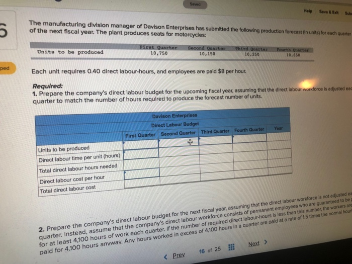 Solved The manufacturing division manager of Davison | Chegg.com