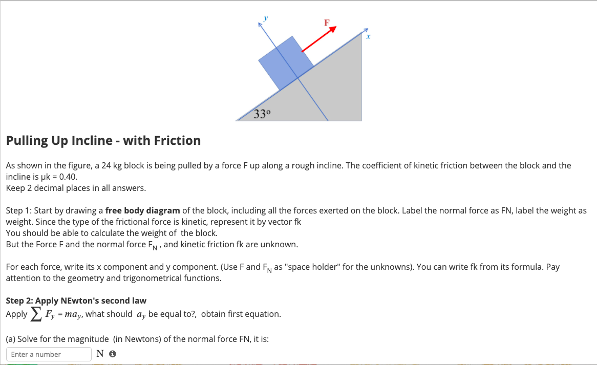 Solved 330 Pulling Up Incline - with Friction As shown in | Chegg.com